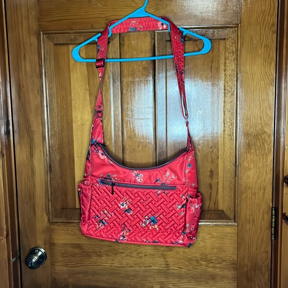 lug | Bags | Lug Camper Se Red Bouquet Crossbody Purse | Poshmark